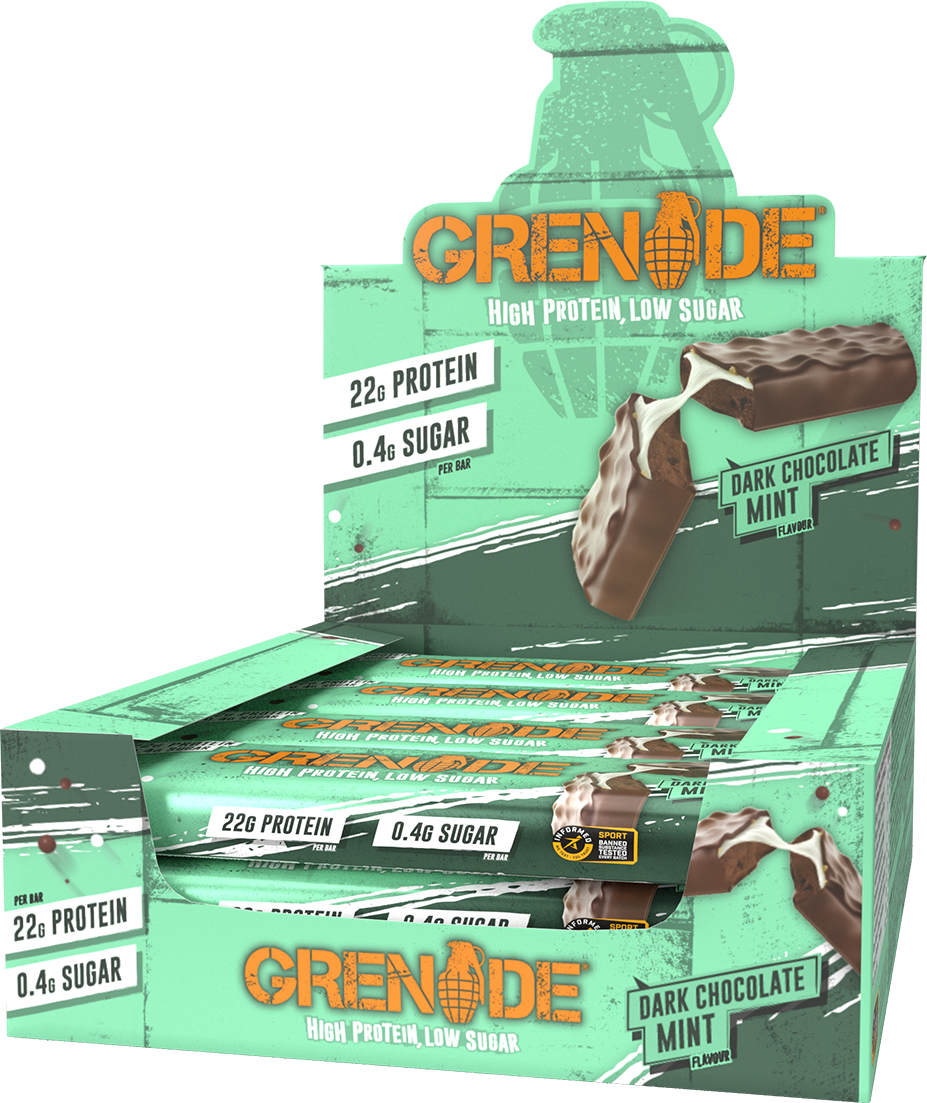 Grenade Protein Bar Dark Chocolate Mint (12 x 60 g) – Supspace NL