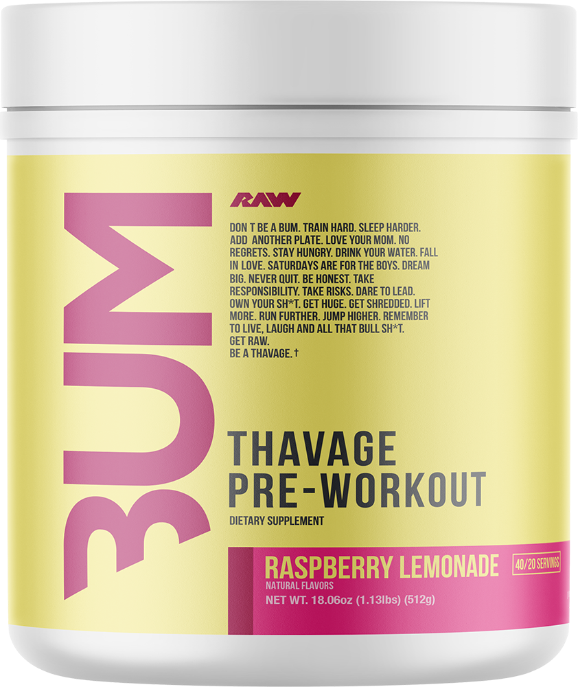 RAW CBUM Thavage Pre-workout Raspberry Lemonade (20 servings) – Supspace NL