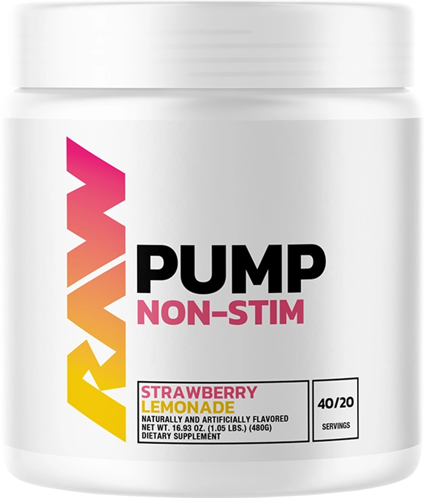 RAW Pump Non-Stim Pre-workout Strawberry Lemonade (480 g) – Supspace NL
