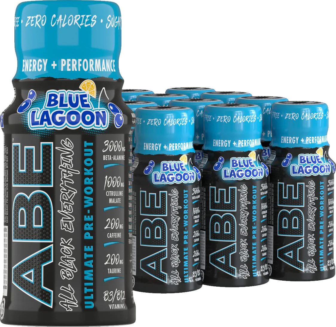 Applied Nutrition Abe Ultimate Pre Workout Shot Blue Lagoon 12 X 60 Ml